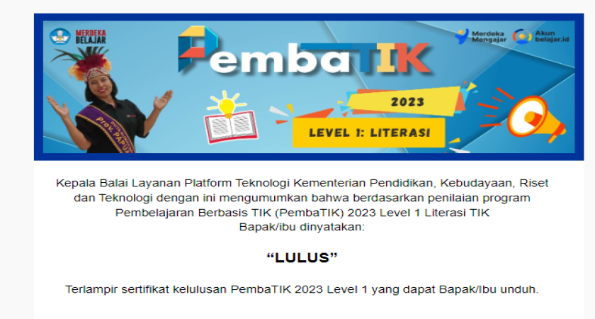 Pembatik Level 1 - Literasi | Ahmar Malawe, S.ST.